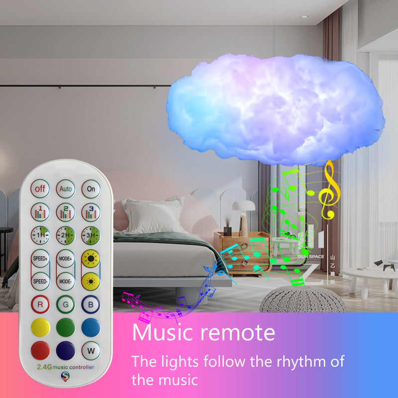 USB Cloud Light APP Control Music Synchronization 3D RGBIC Ambient ...