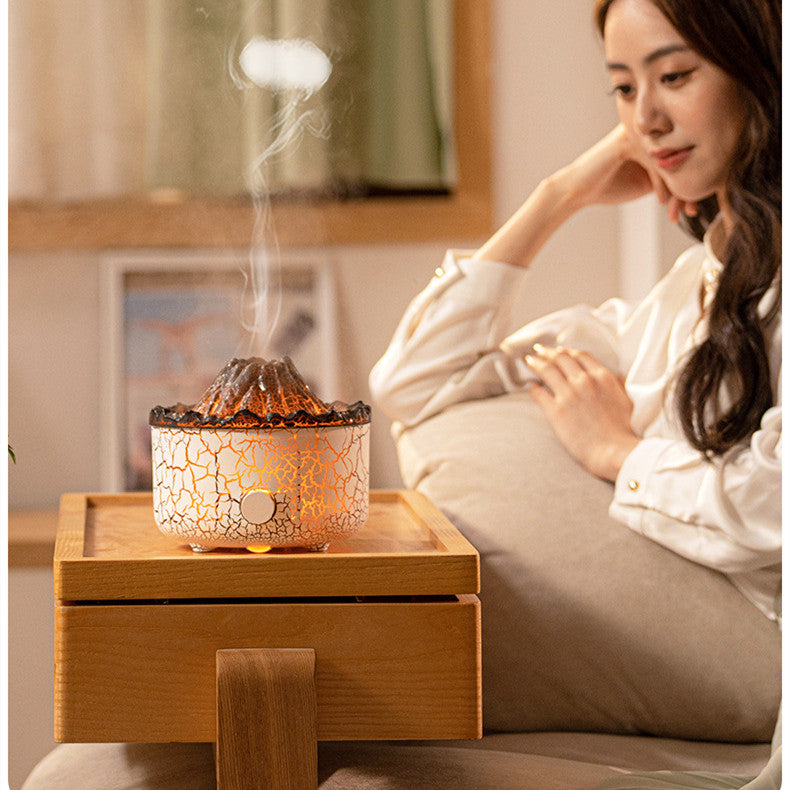 New Creative Volcano Humidifier Aromatherapy Machine Spray Jellyfish ...