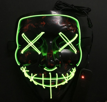 Line Up Festive Led Glitter Grimace Glow Mask | Wings E-Store