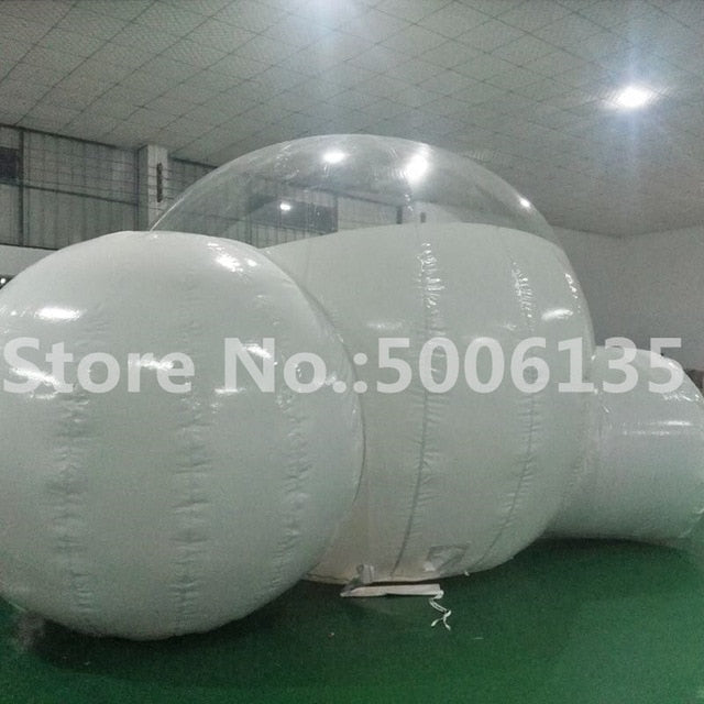 Clear inflatable bubble tent with tunnel, inflatable tents for trade ...